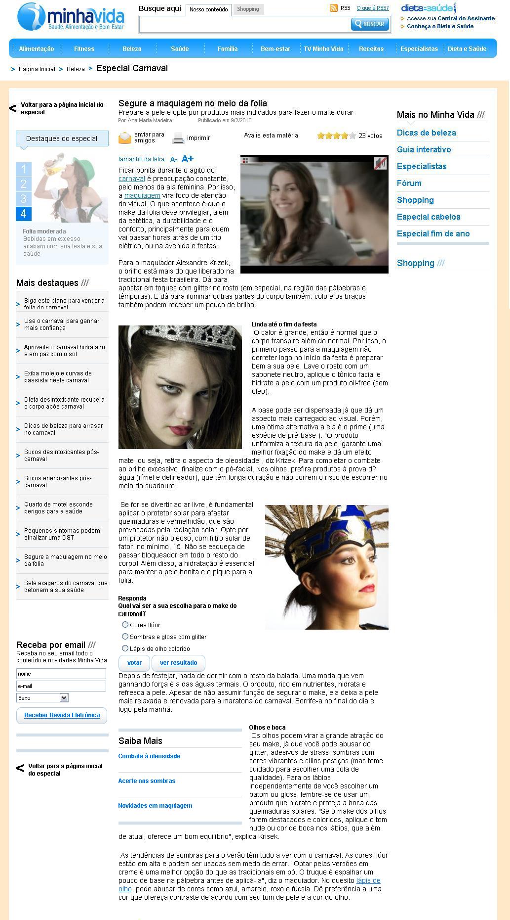 Carnaval: segure a maquiagem no meio da folia. - Instituto Krizek